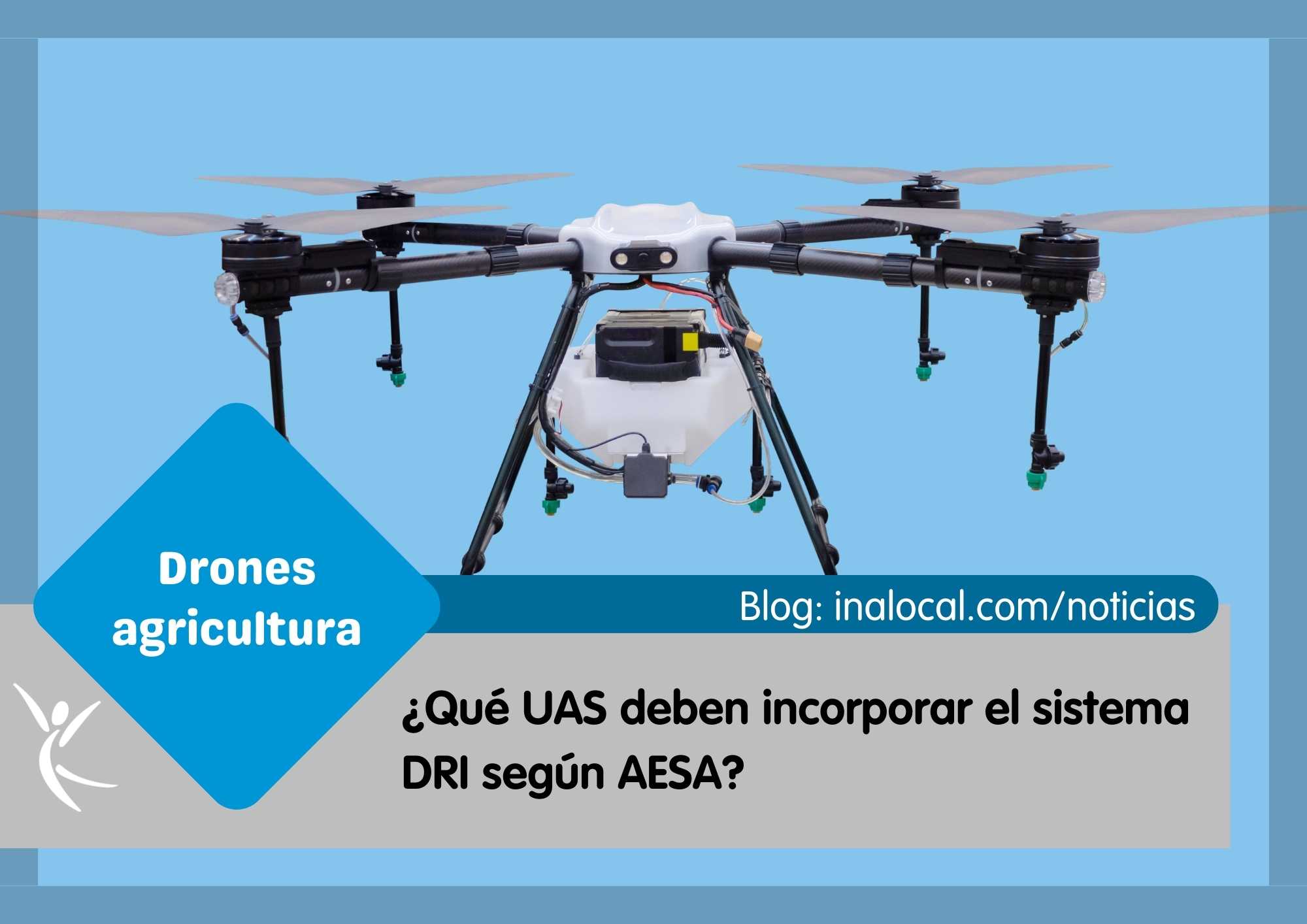Drones con sistema DRI según AESA – Inalocal